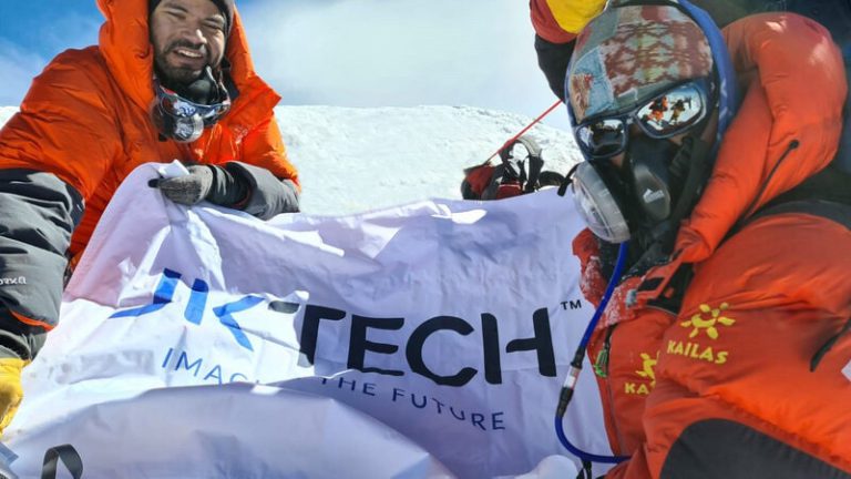 Akash Negi Climbs Mount Everest and Unveils the Newly-launched JK Tech ...